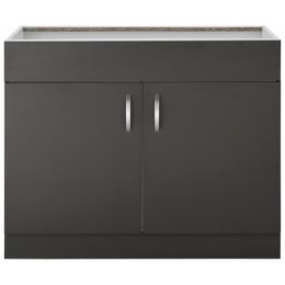 Wiho-K&uuml;chen wiho K&uuml;chen Sp&uuml;lenschrank &raquo;Flexi&laquo; Breite 100 cm grau