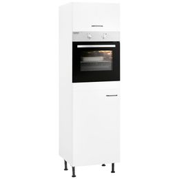 Optifit Backofen/K&uuml;hlumbauschrank &raquo;Elga&laquo; mit Soft-Close-Funktion, h&ouml;henverstellbaren F&uuml;&szlig;en, Breite 60 cm wei&szlig;/wei&szlig; wei&szlig;
