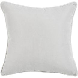 done. Dekokissen &raquo;Joy&laquo; unifarben, Rei&szlig;verschluss, Kissenh&uuml;le ohne F&uuml;llung, 1 St&uuml;ck silber Polyester