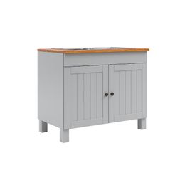 Home Affaire Sp&uuml;lenschrank &raquo;Alby2&laquo; Mit Metallgriffen, Breite 100 cm grau/honigfarben grau