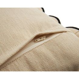 Esprit Dekokissen &raquo;Grace&laquo; bestickt beige + gebl&uuml;mt 70% Polyester, 30% Leinen B/L: 45 cm x 45 cm