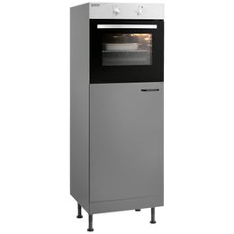 Optifit Backofen/K&uuml;hlumbauschrank &raquo;Elga&laquo; mit Soft-Close-Funktion, h&ouml;henverstellbaren F&uuml;&szlig;en, Breite 60 cm basaltgrau/basaltgrau basaltgrau