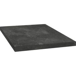 Optifit Arbeitsplatte &raquo;Luzern&laquo; 38 mm stark, Tiefe 60 cm, gro&szlig;e Auswahl an Breiten schwarz Spanplatte