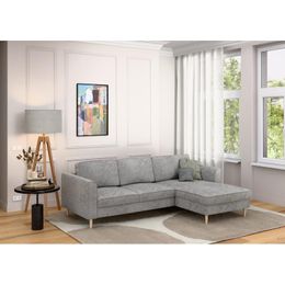 Home Affaire Ecksofa »Booster Couch wahlweise mit Schlaffunktion und Bettkasten-auch in Cord« Recamiere beidseitig montierbar, Sofa in L-Form, 232...