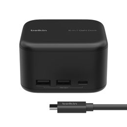 Belkin Laptop-Dockingstation »Connect USB-C 6-in-1 Core GaN Docking Station« Schwarz 6-PUNKTE-SICHERHEITSSYSTEM: Gewährleistet, dass diese...