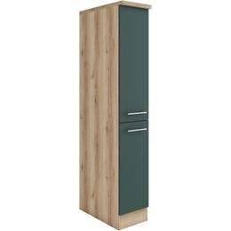 Optifit Apothekerschrank &raquo;Bella&laquo; Breite 30 cm, H&ouml;he 174,4 cm, 2 Ausz&uuml;ge gr&uuml;n Spanplatte