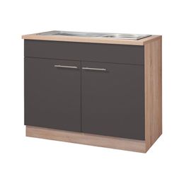 Wiho-K&uuml;chen wiho K&uuml;chen Sp&uuml;lenschrank &raquo;Montana&laquo; 100 cm breit grau