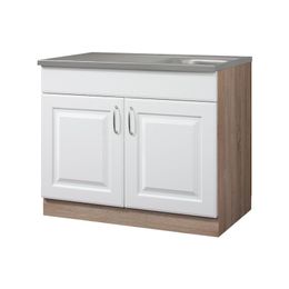 Wiho-K&uuml;chen wiho K&uuml;chen Sp&uuml;lenschrank &raquo;Tilda&laquo; in 2 Tiefen erh&auml;ltlich wei&szlig; MDF