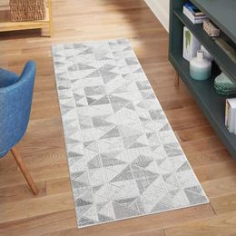 Carpet City Teppich &raquo;ANTIK231&laquo; rechteckig 10 mm H&ouml;he Kurzflor, 3D-Optik, Klassisch-Modern f&uuml;r Wohnzimmer, Schlafzimmer Grau Obermaterial: 100%...