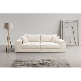 WERK2 Big-Sofa »Rozzana Mega Sofa mit viel Platz, aktuelle Bezüge. Breite 246cm« mit losen Rückenkissen Natur