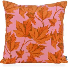 HOCK H.O.C.K. Dekokissen »Maple« Sofakissen inkl. Füllung, 50x50cm, Wendekissen, Ahornblätter orange, pink Obermaterial: 83% Baumwolle, 17% Polyester....