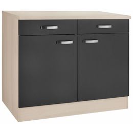 Optifit Unterschrank &raquo;Faro&laquo;, mit Metallgriffen, Breite 100 cm grau