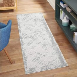 Carpet City Teppich &raquo;ANTIK215&laquo; rechteckig 10 mm H&ouml;he Kurzflor, 3D-Optik, Klassisch-Modern f&uuml;r Wohnzimmer, Schlafzimmer Grau Obermaterial: 100%...