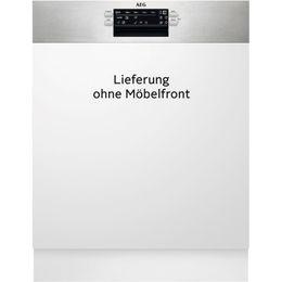 AEG teilintegrierbarer Geschirrspüler »FEE53628ZM« 13 Maßgedecke silberfarben QuickLift - Höhenverstellbarer Oberkorb. Mehr Platz für sperrige...