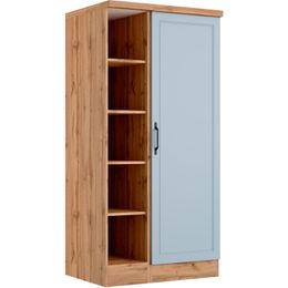 KOCHSTATION Vorratsschrank &raquo;KS-Lana&laquo; Breite 80 cm blau Holzwerkstoff, MDF