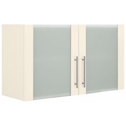 Wiho-K&uuml;chen WIHO K&Uuml;CHEN Glash&auml;ngeschrank &raquo;Ela&laquo; Breite 100 cm Front und Korpus: Magnolia