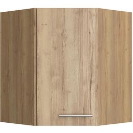 Optifit Eckh&auml;ngeschrank &raquo;Klara&laquo; Breite 60 x 60 cm braun Spanplatte