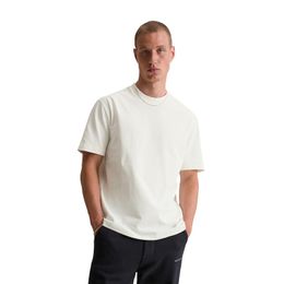 Marc O'Polo MARC O'POLO DENIM T-Shirt relaxed aus schwerem Bio-Baumwoll-Jersey Silky White L L Rundhalsshirt von Marc O'Polo Denim
