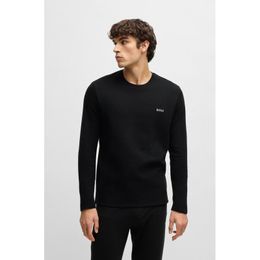 BOSS Pyjamaoberteil »Waffle LS-Shirt« Black 001 S S Pyjama-Langarmshirt von BOSS Menswear