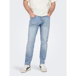 Only & Sons ONLY & SONS Relax-fit-Jeans »ONSYOKE TAPERED WB 7850 DOT DNM NOOS« light blue denim 34 - Länge 32 Länge 32 34 Relax-Fit Jeans für maximalen Komfort...