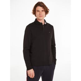 Tommy Hilfiger Langarm-Poloshirt »1985 REGULAR LS POLO« Black L L Kleine Logostickerei auf der Brust
