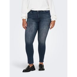 Only CARMAKOMA Skinny-fit-Jeans »CARWILLY REG SK ANK RW REA422 NOOS« Blue Black Denim 54 - Länge 32 Länge 32 54 Skinny-Fit Jeans mit extra-engem...
