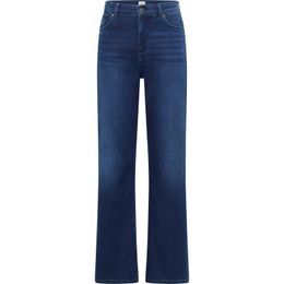 Mustang Damen Mustang Weite Jeans &raquo;Madison Wide&laquo; im Five-Pocket Style blau 30, L&auml;nge 34