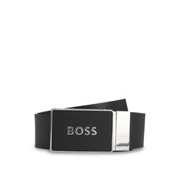 BOSS Lederg&uuml;rtel &raquo;_Icon-M_Sr35_grp&laquo; mit Markenlabel Black 001
