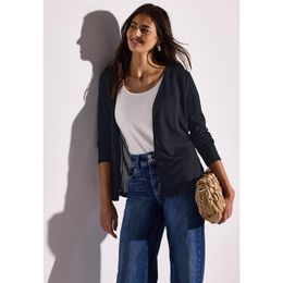 Street One Shirtjacke »NETTE« im Strick Look deep blue 38 38 Shirt Jacke von Street One