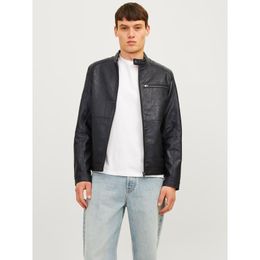 Jack & Jones JACK & JONES Lederimitatjacke »JJEDYLAN PU BIKER JACKET NOOS« Black S S Im Biker Style