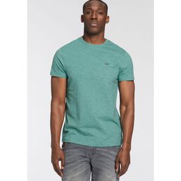 Bruno Banani T-Shirt Mit Doppelkragen und Zierbrusttasche grün-meliert XL (56/58) XL (56/58) Stylisch meliertes T-Shirt