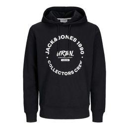 Jack & Jones JACK & JONES Kapuzensweatshirt »JJSIMON SWEAT HOOD« Black S S Hoodie von Jack & Jones