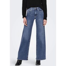 Only High-waist-Jeans »ONLMADISON BLUSH HW WIDE DNM CRO372 NOOS« Medium Blue Denim XL (42) - Länge 30 Länge 30 XL (42) High-waist-Jeans betont die...