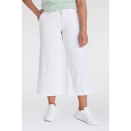 MAC Weite Jeans im Four-Pocket Style white denim 44 - N-Gr N-Gr 44 Jeans von MAC