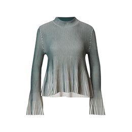 Ted Baker Pullover Damen Gr&ouml;&szlig;e L hellbeige / dunkelgr&uuml;n