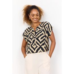 soyaconcept Kurzarmbluse &raquo;SC-PIXI 1&laquo; SAND COMBI XXL XXL Bluse von soyaconcept