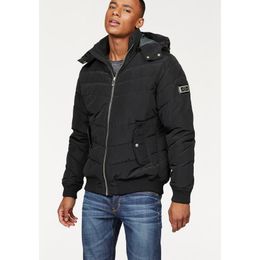 Bruno Banani Blouson mit Kapuze aus schnelltrocknendem Material, trendiger Stil schwarz L (52) L (52) Leichtes und schnelltrocknendes Material für...