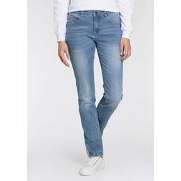 Kangaroos Relax-fit-Jeans »RELAX-FIT HIGH WAIST« knöchelfreie Schnittform, krempelbare Beinabschlüsse light blue u 40 - N-Gr N-Gr 40...