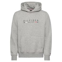 Tommy Hilfiger Hoodie »HILFIGER NEW YORK HOODY« mit Kängurutasche light grey heather 3XL 3XL Kapuzensweater von Tommy Hilfiger