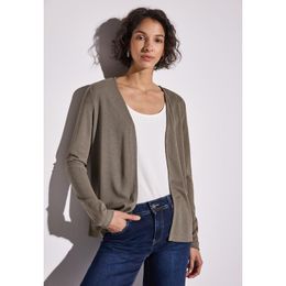 Street One Shirtjacke »NETTE« im Strick Look stone brown 36 36 Shirt Jacke von Street One