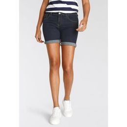 Arizona Damen Jeansshorts &raquo;Ultra-Stretch&laquo; extra eng geschnitten, krempelbare Beinabschl&uuml;sse blau 46, N-Gr