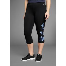 Kangaroos Leggings Große Größen schwarz-bedruckt 44 - N-Gr N-Gr 44 3/4 Leggings von Kangaroos