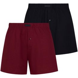 Bruno Banani Weiter Boxer &raquo;Loose Fit&laquo; 2er Pack, mit Knopfleiste protweinrot XXL XXL Unterhose von Bruno Banani