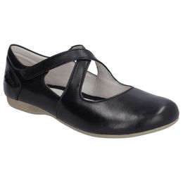 Josef Seibel Riemchenballerina »Fiona 72«, Spangenschuh, Halbschuh, Festtagsschuh mit Klettverschluss schwarz 42 42 Eleganter Ballerina mit feinem...