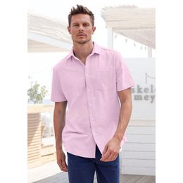 H.I.S. H.I.S Kurzarmhemd mit Kentkragen, Oxford-Qualit&auml;t aus reiner Baumwolle rosa S (37/38) - N-Gr N-Gr S (37/38) H.I.S Oxfordhemd mit kurzen &Auml;rmeln