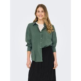 Only Hemdbluse »ONLZAZIMA L/S LOOSE SHIRT WVN NOOS« Balsam Green XL XL Lässige Bluse von Only