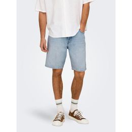 Only & Sons Only & Sons Herren ONLY & SONS Shorts &raquo;ONSEDGE LB 2041 AZG DNM SHORTS&laquo; blau M, N-Gr