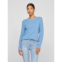 Vila Damen Rundhalspullover &raquo;VIDALO O-NECK L/S KNIT TOP- NOOS&laquo; blau L