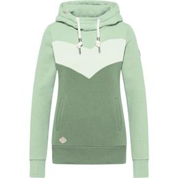 Ragwear Kapuzensweatshirt »TREGA« kuscheliger Sweater mit Kapuze und Kordelzug MINT S S Veganes, von PETA verifiziertes Sweatshirt TREGA von Ragwear