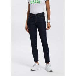 Kangaroos Slim-fit-Jeans »CROPPED HIGH WAIST SLIM FIT« schmale Passform, Röhrenjeans, trendige Used-Waschung rinsed 40 - N-Gr N-Gr 40...